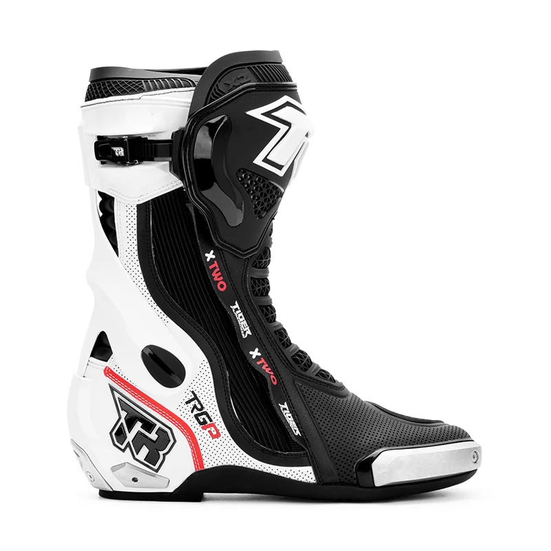 TIGER Boots TR-X2 Pro Black & White – Premium Riding Boots